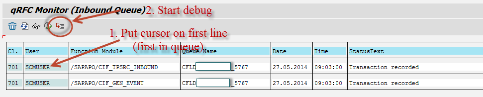 ABAP – Debug CIF interface from ECC to APO | Spider's web